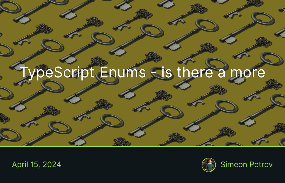 TypeScript Enums - is there a more TypeScript Enums - is there a more